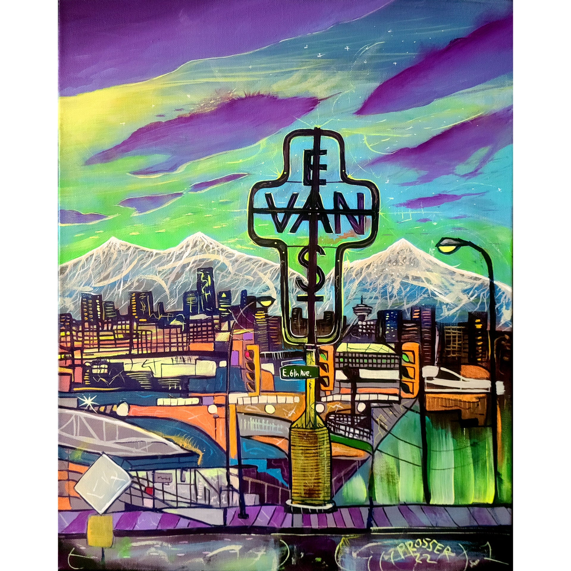 East Van Dreaming Canvas & Fine art paper print | ProsserArt